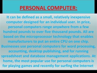 basics of the computer system part -1 | PPT | Desktops | Computing