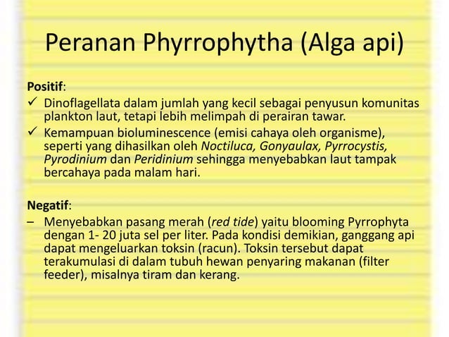 pyrophyta dan euglenophyta | PPTX