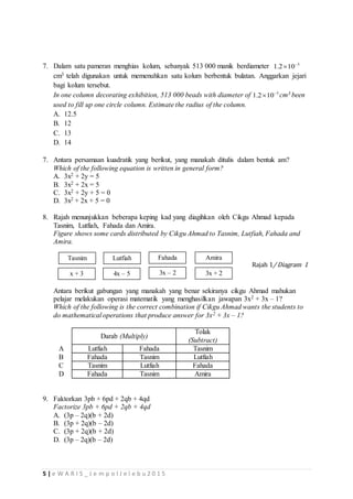 Ppt t4 matematik kertas 1 | DOCX