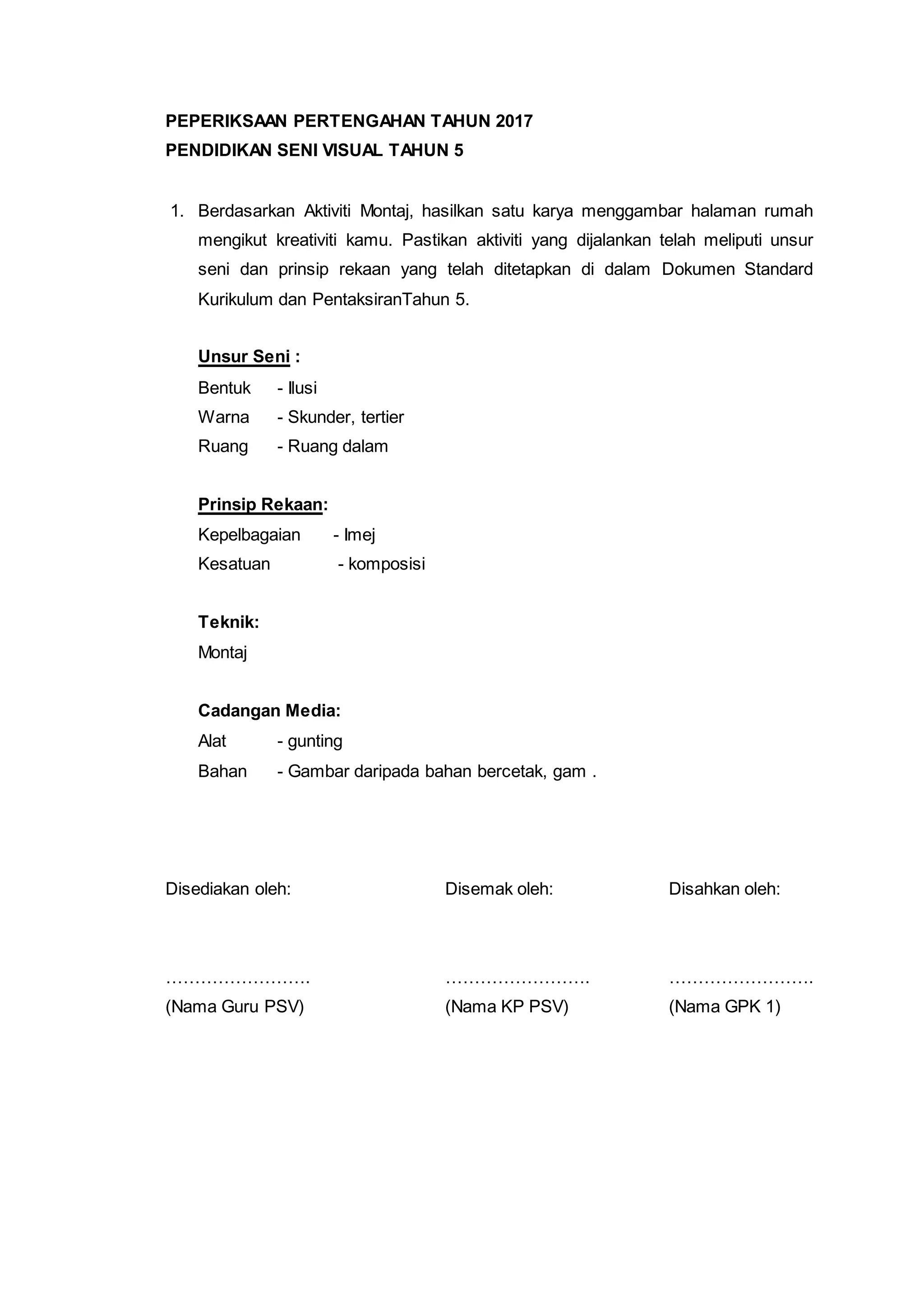 Ppt psv tahun 5 | DOCX