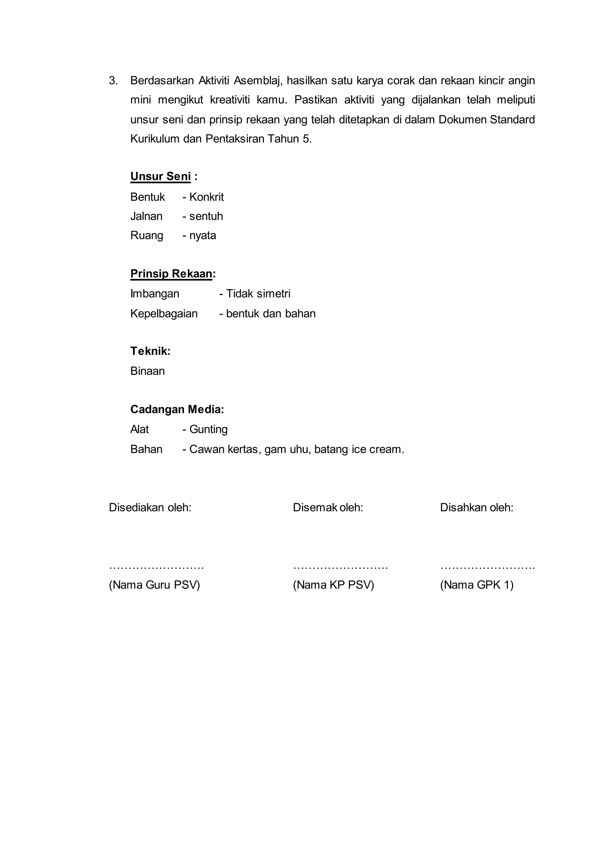 Ppt psv tahun 5 | DOCX