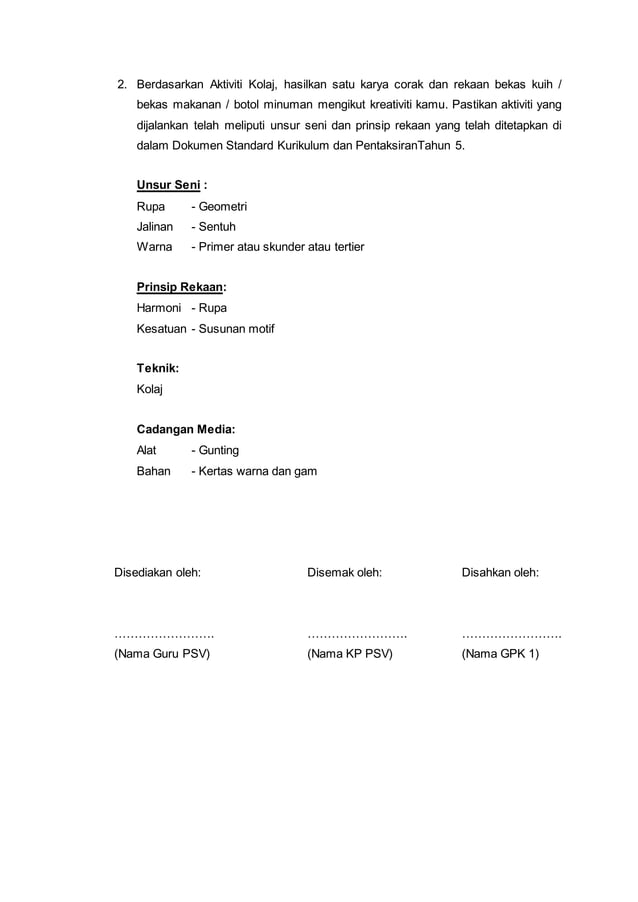 Ppt psv tahun 5 | DOCX