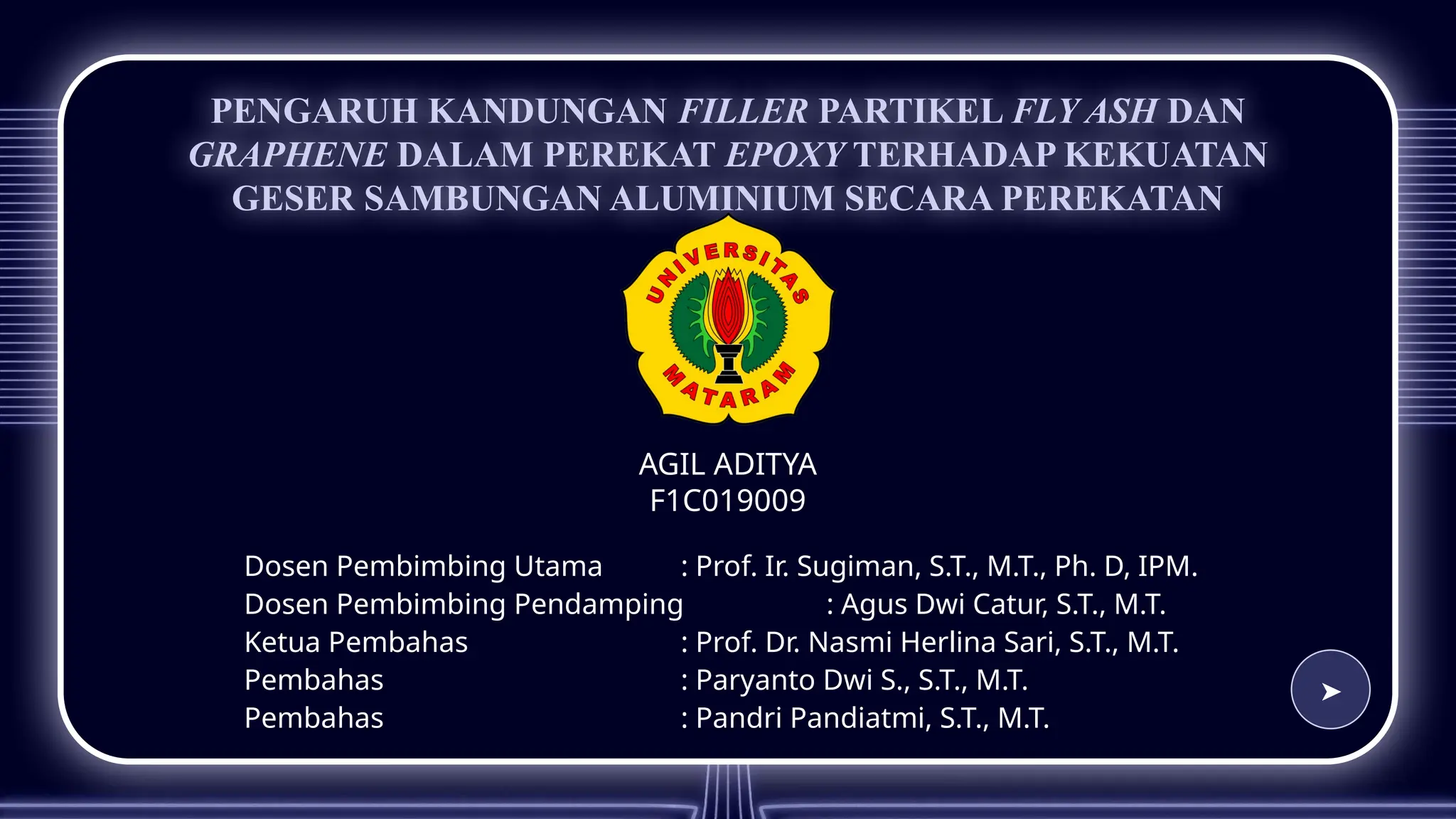 PPT TA AGIL ADITYA pengaruh kandungan filler partikel fly ash dan ...