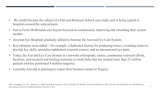 ARAVIND EYE CARE | PPTX | Eye and Vision Conditions | Diseases and ...