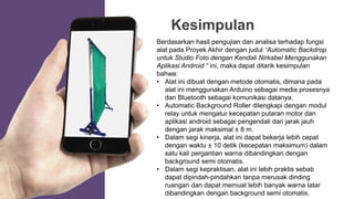 PROYEK AKHIR : Automatic Backdrop Untuk Studio Foto dengan Kendali ...