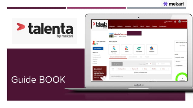 PPT Talenta for employee and guidance for user | PDF