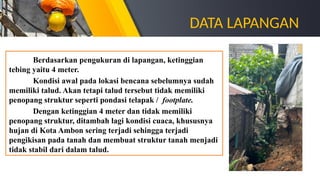 Talud Penahan Tanah Desa Batu Merah 2025 | PPTX