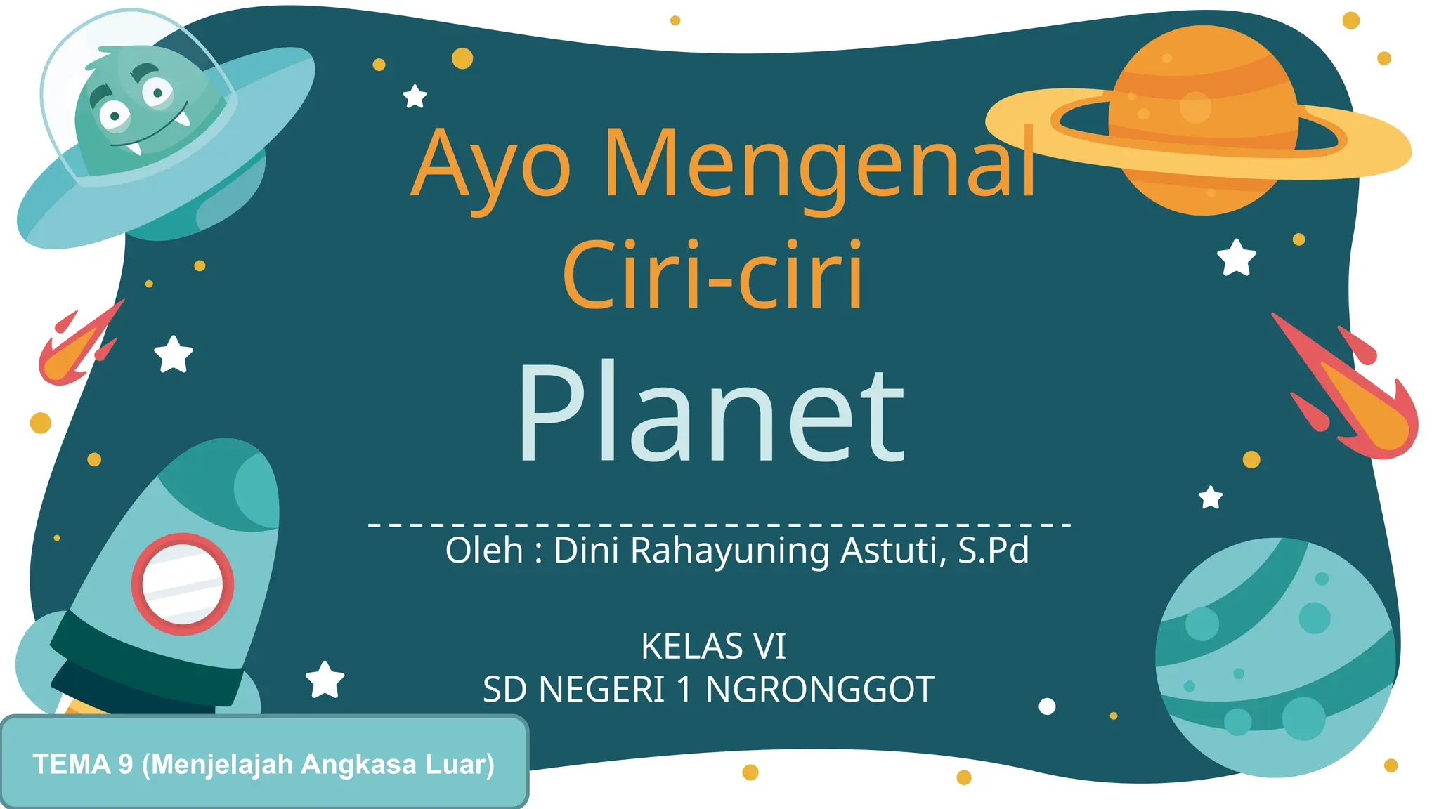 PPT materiCiri-ciri Planet dalam susunan Tata Surya kelas 6 SD.pptx