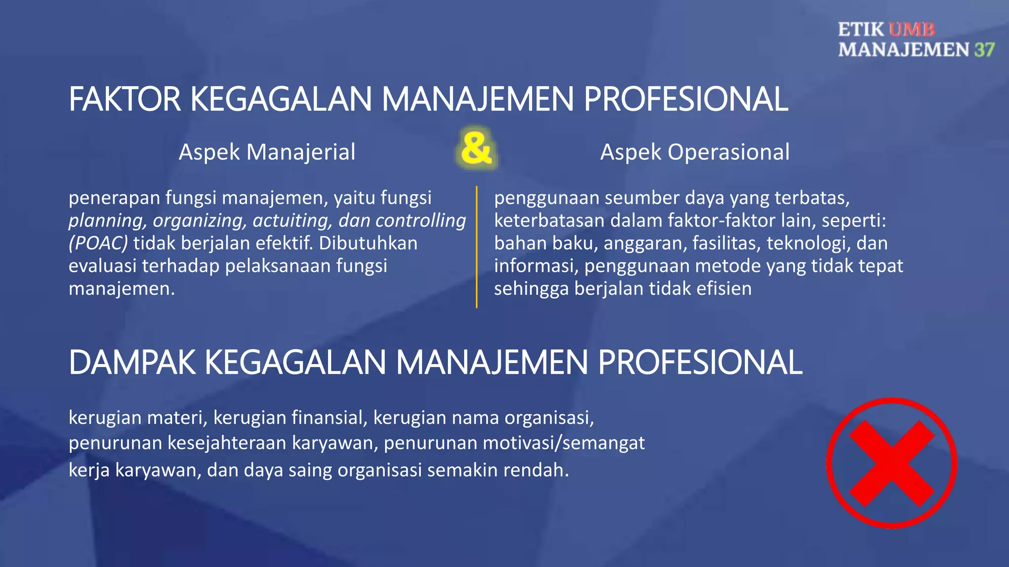 Manajemen Profesional | PPTX