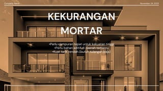 Mortar or spesi for buillding test, civil engineering | PDF