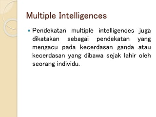 Multiple Intelegences | PPTX
