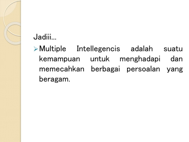 Multiple Intelegences | PPTX