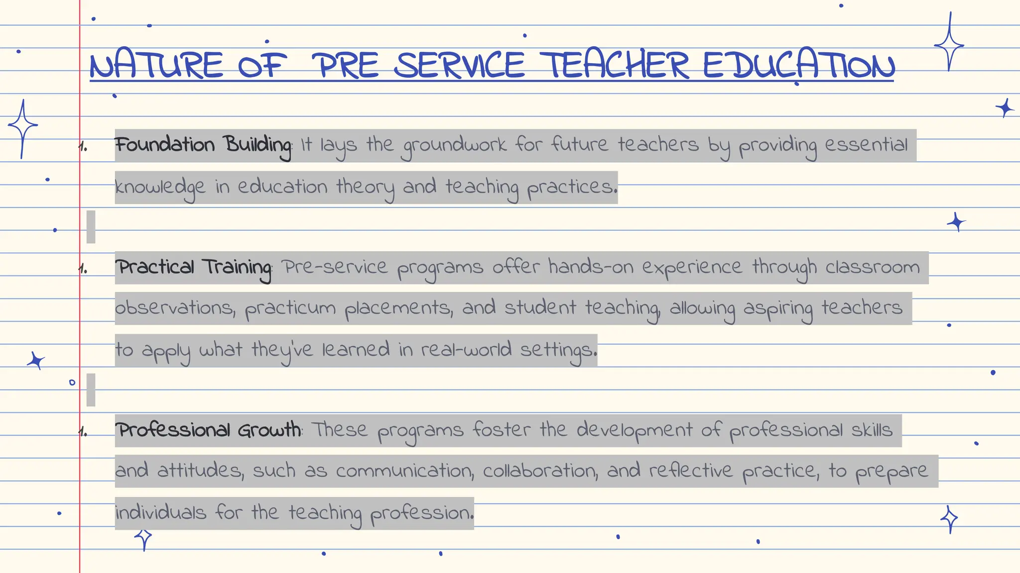Teacher Education: Pre Service CONCEPT AND IMPORTANCE | PPTX