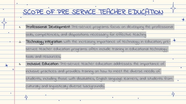Teacher Education: Pre Service CONCEPT AND IMPORTANCE | PPTX