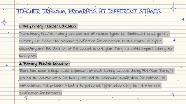 Teacher Education: Pre Service CONCEPT AND IMPORTANCE | PPTX