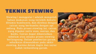 Ppt teknik dasar masak | PPTX