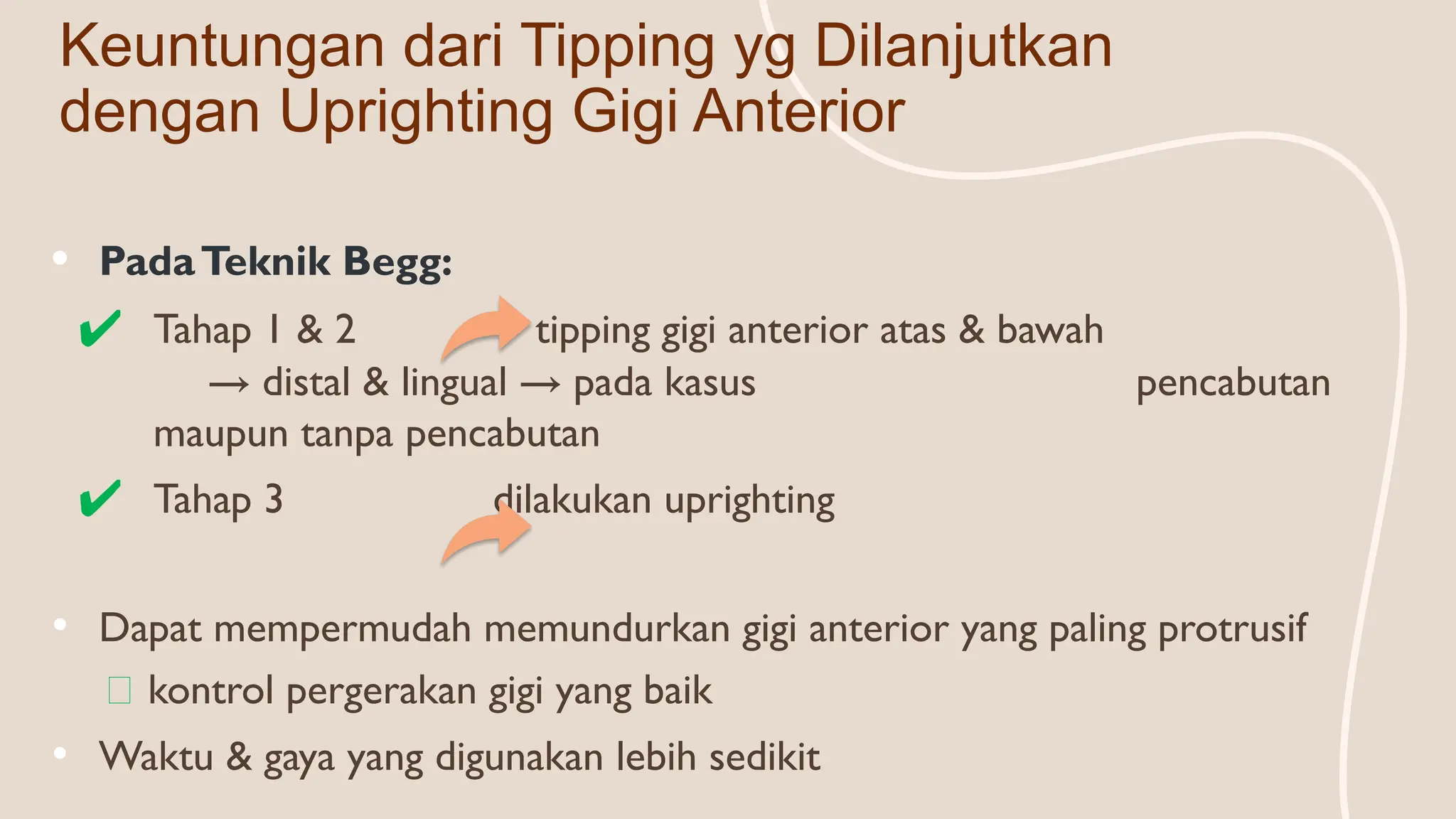 Power Point Teknik Orthodontik Teknik Begg Ch 10 | PDF