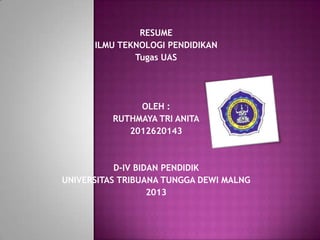 Ppt tekno maya | PPTX