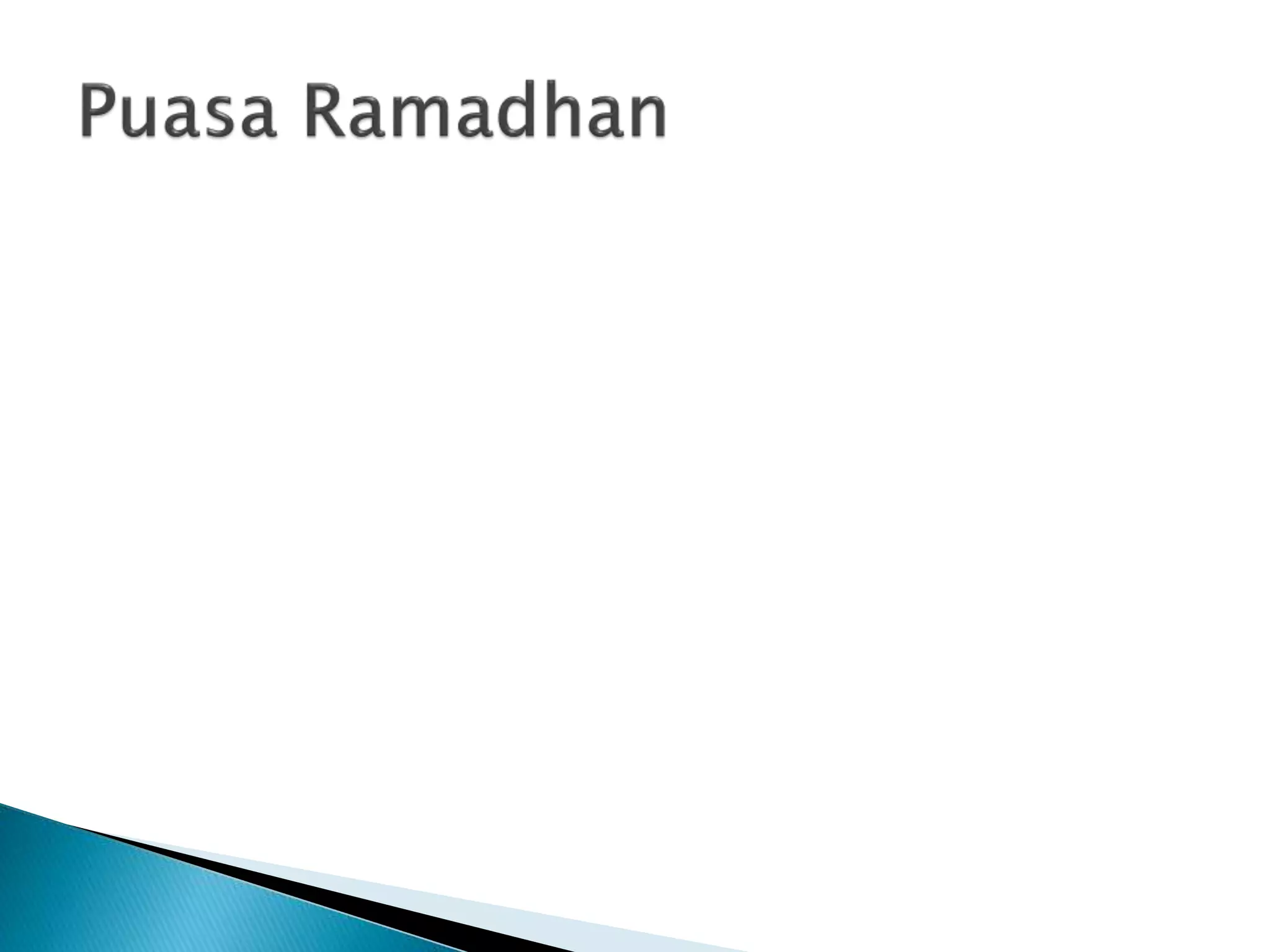 PPT Puasa Ramadhan | PPTX