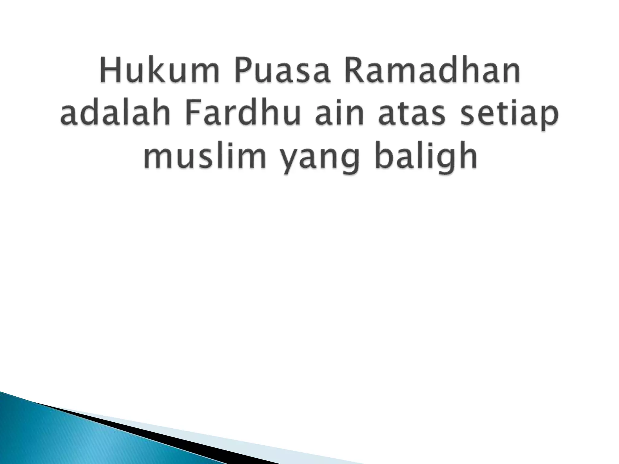 PPT Puasa Ramadhan | PPTX