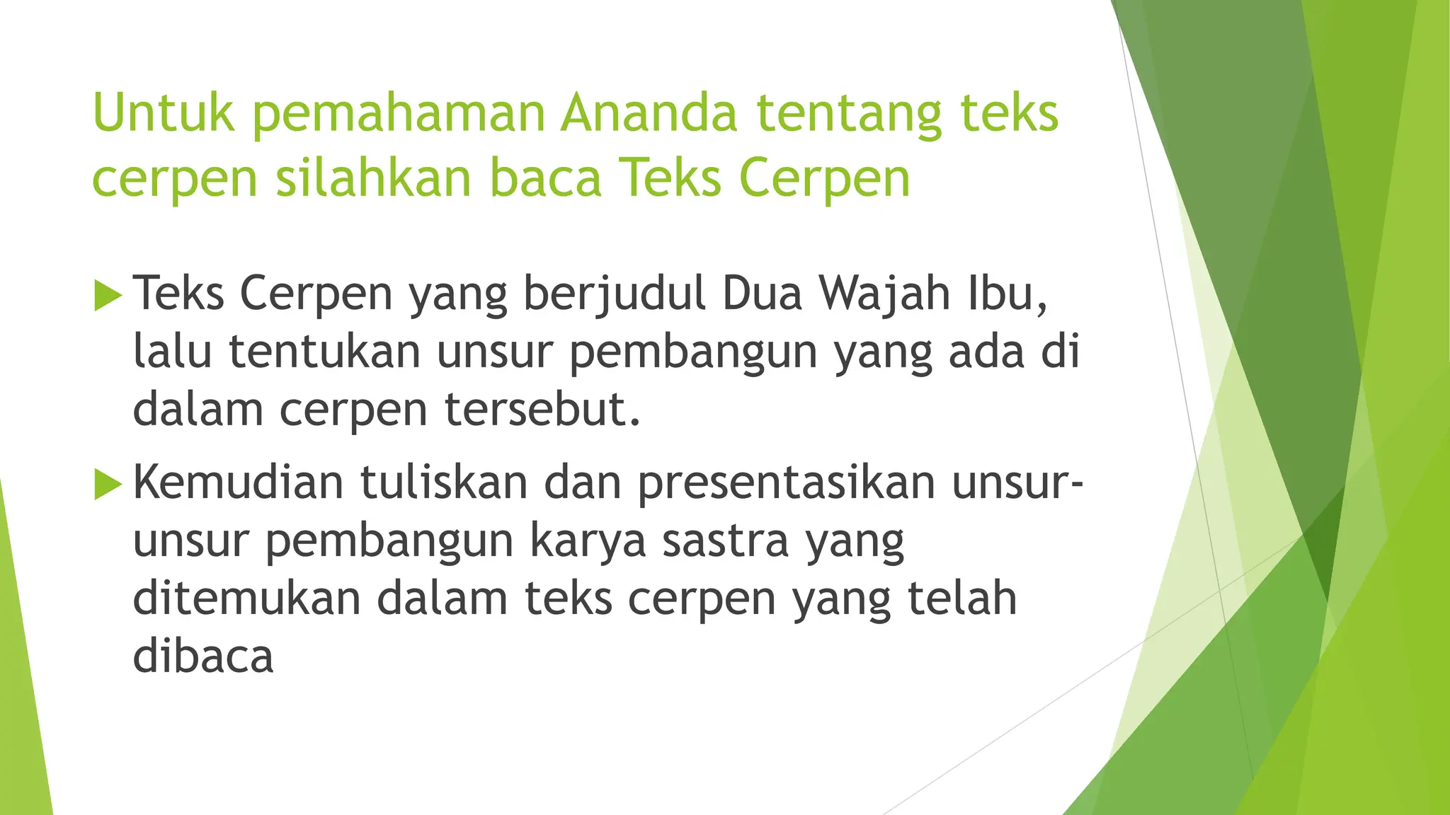 PPT Teks Cerpen tentang pengertian dan unsur unsur .ppt