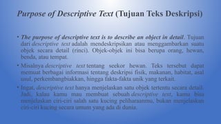 PPT TEKS DESCRIPTIVE MAPEL BAHASA INGGRIS.pptx