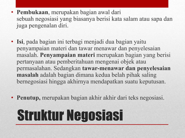 Ppt teks negosiasi | PPTX