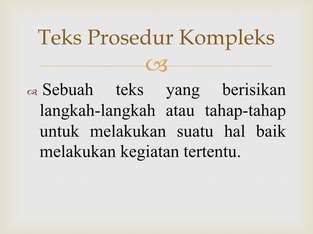 Ppt teks prosedur kompleks | PPTX