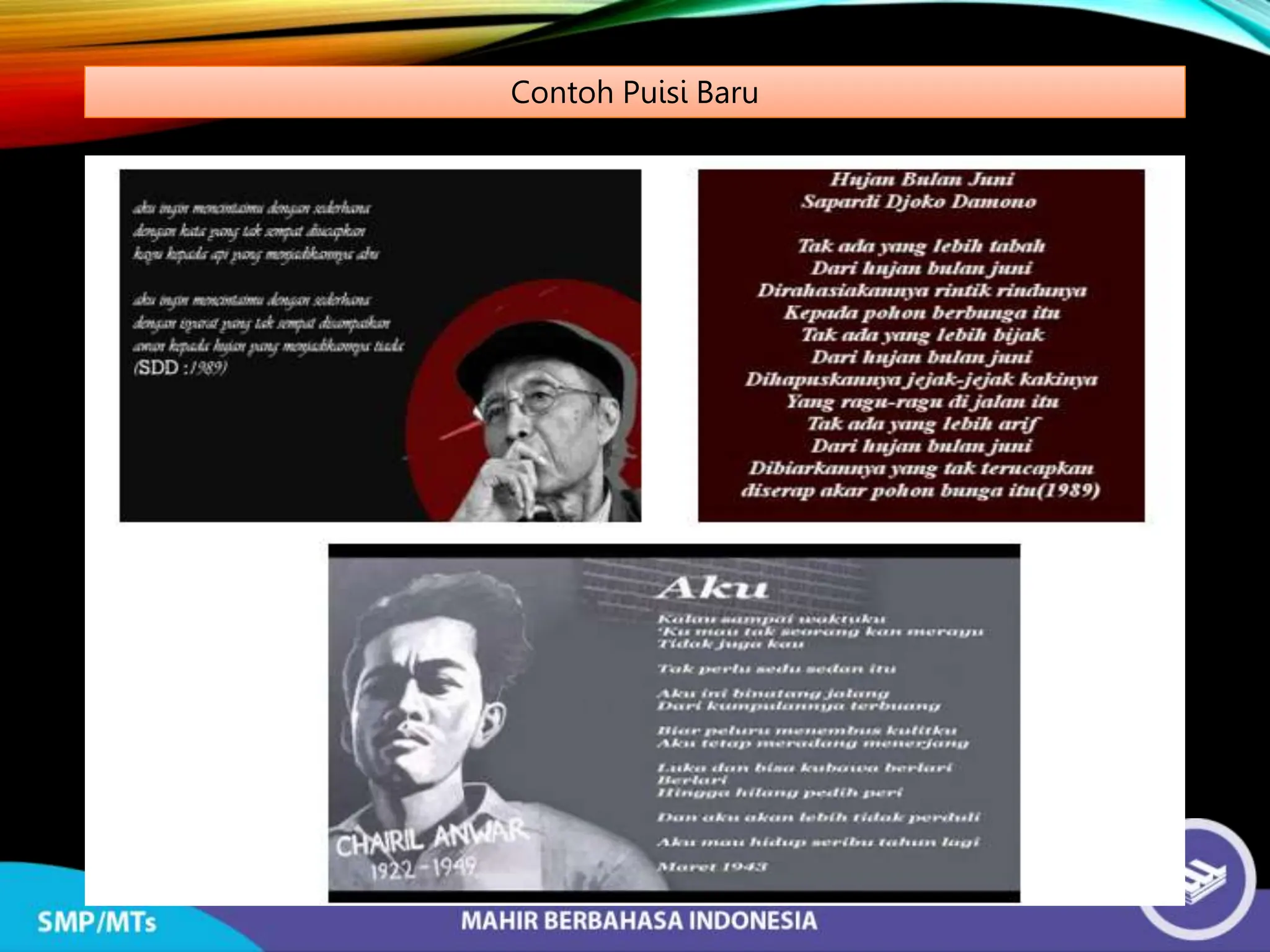 PPT Teks Puisi sebagai bahan ajar di kelas 8 smp | PPTX
