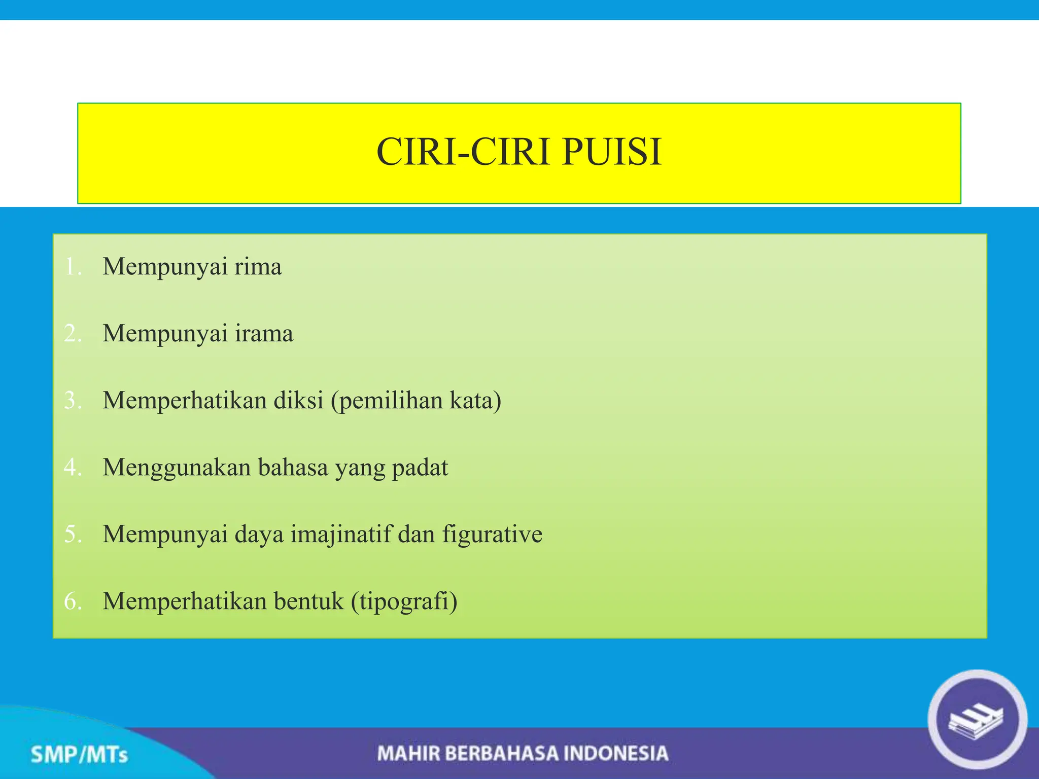 PPT Teks Puisi sebagai bahan ajar di kelas 8 smp | PPTX