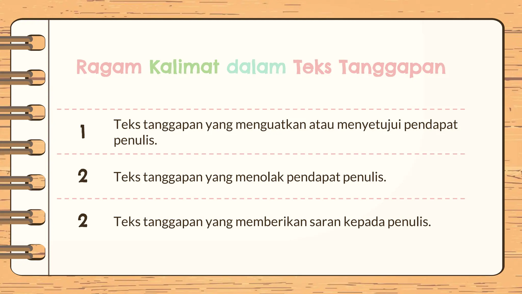 PPT TEKS TANGGAPAN 4 BAHASA INDONESIA VII | PDF