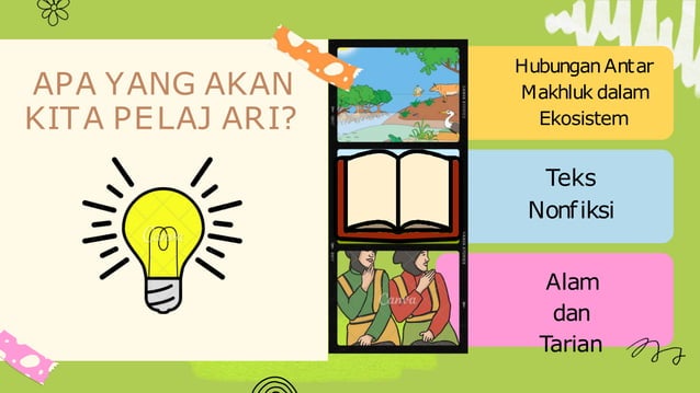 PPT TEMA 5 ST 2 PB 5 Makhluk Hidup dalam ekosistem Pembelajaran 6 | PPT