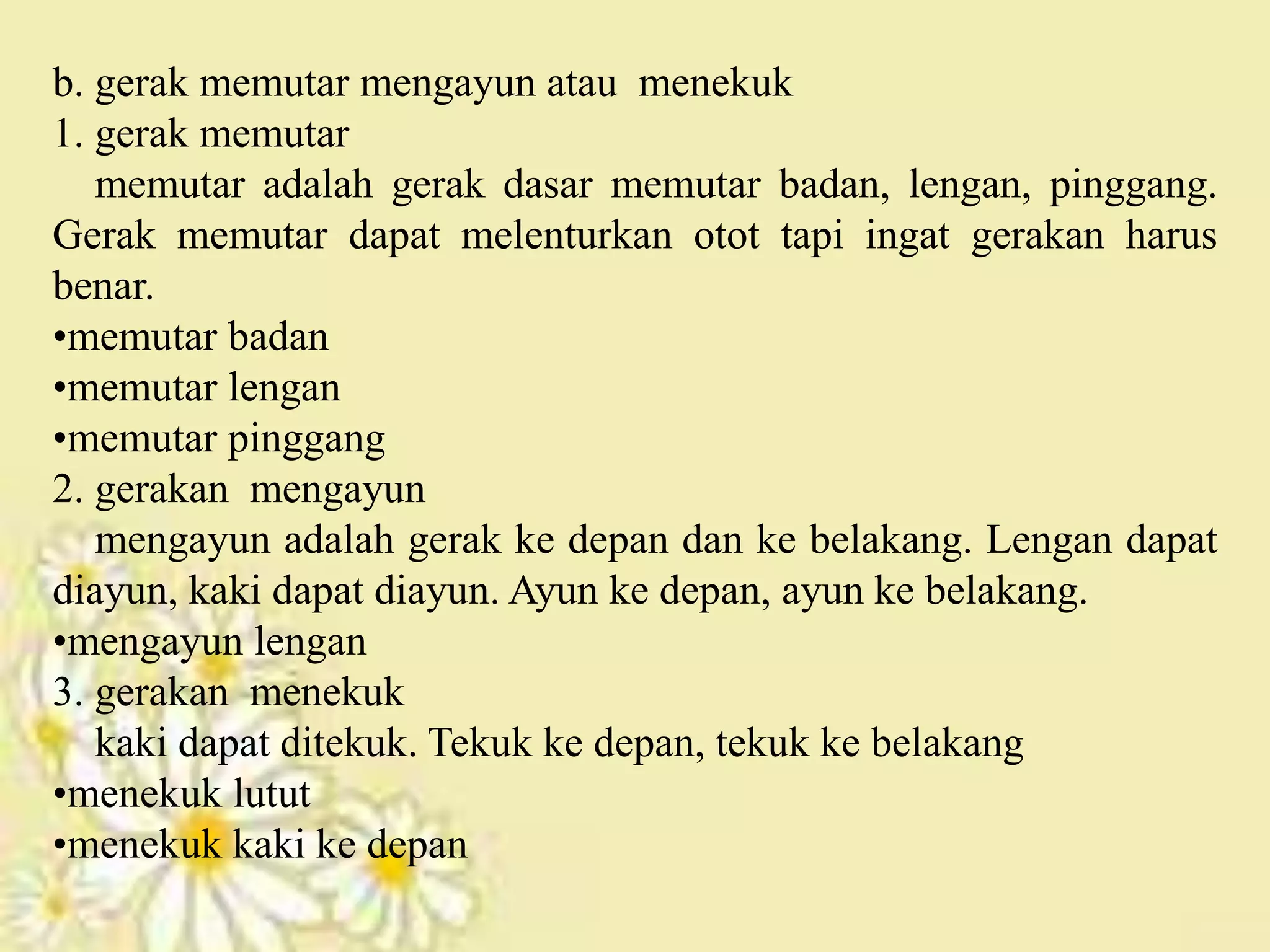 PPT PJOK Kelas 1 Tema 1 | PPTX