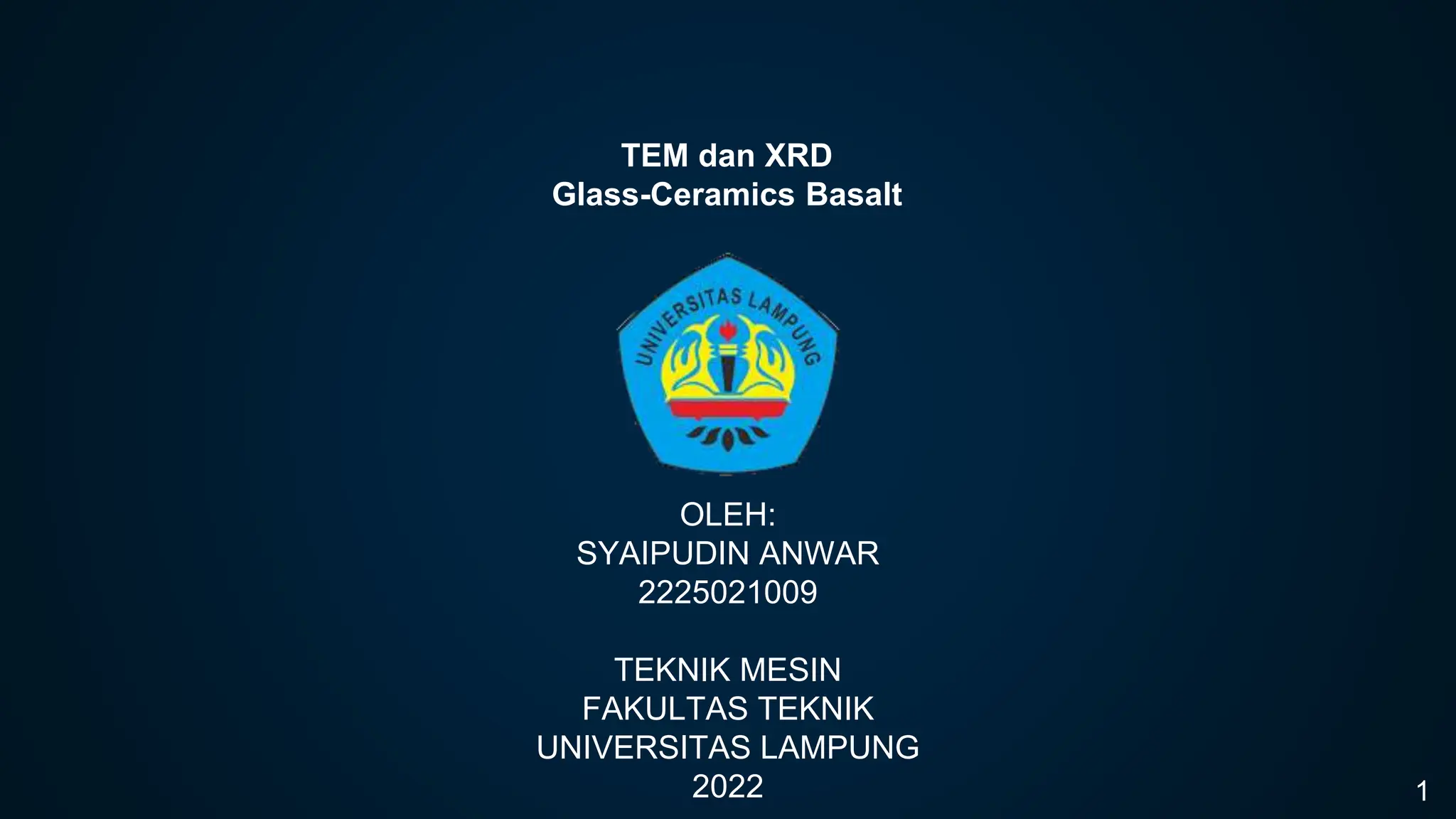 PPT KARAKTERISASI TEM and XRD Basalt GC.pptx