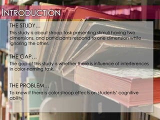 Color Stroop Effects on Students’ Cognitive Ability | PPT