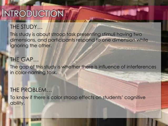Color Stroop Effects on Students’ Cognitive Ability | PPT