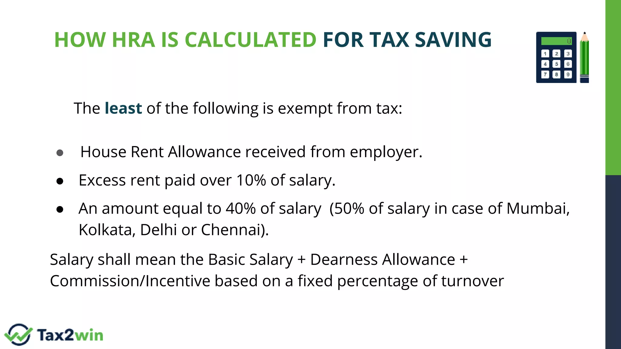 House Rent Allowance | PPTX