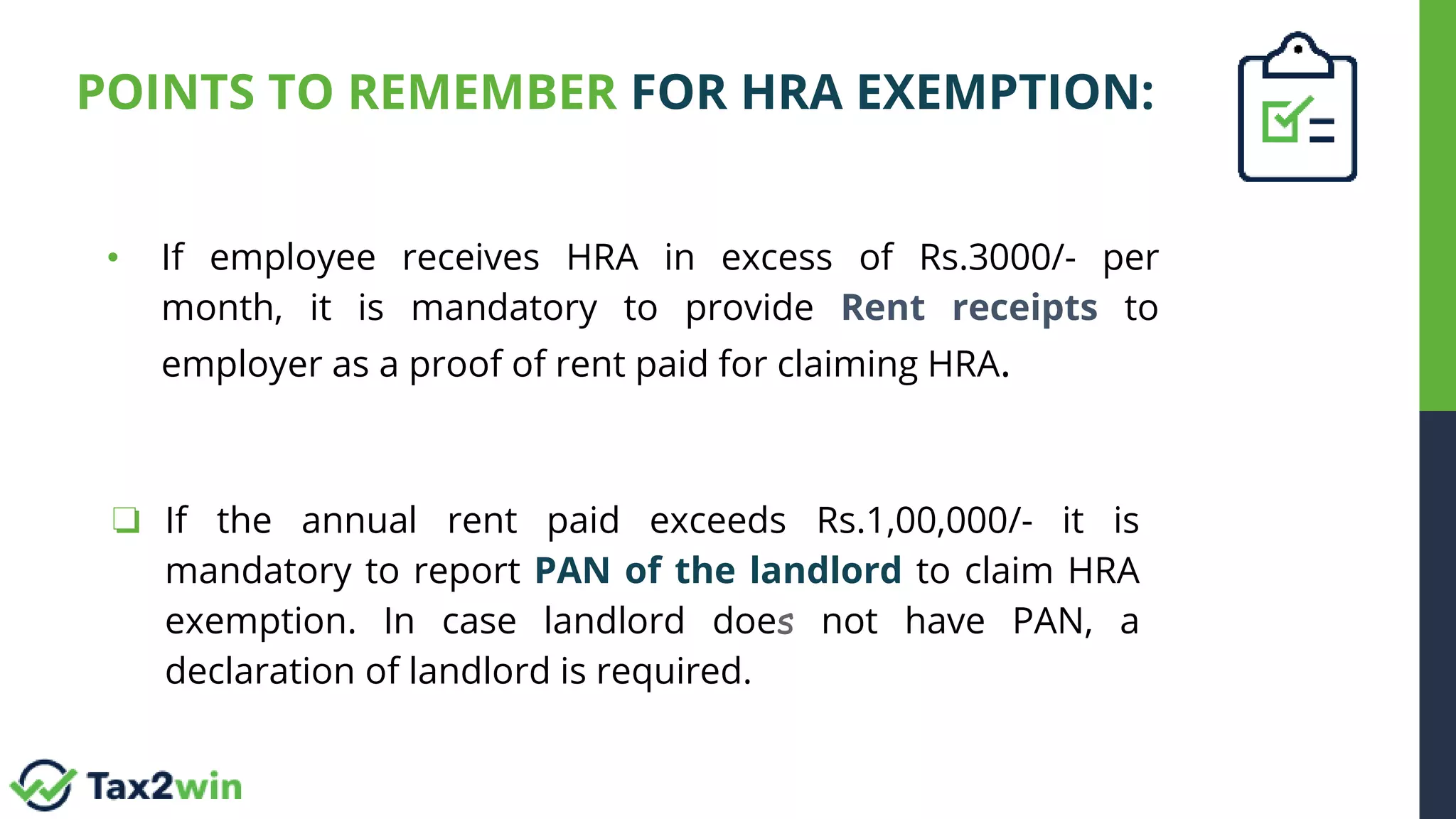 House Rent Allowance | PPTX