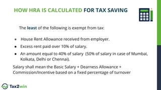 House Rent Allowance | PPTX