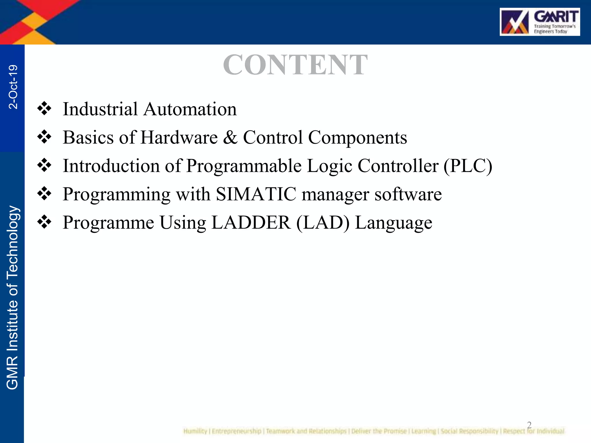 Programmable Logic Controller( PLC ) | PPTX