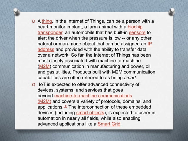 Internet of Things | PPTX