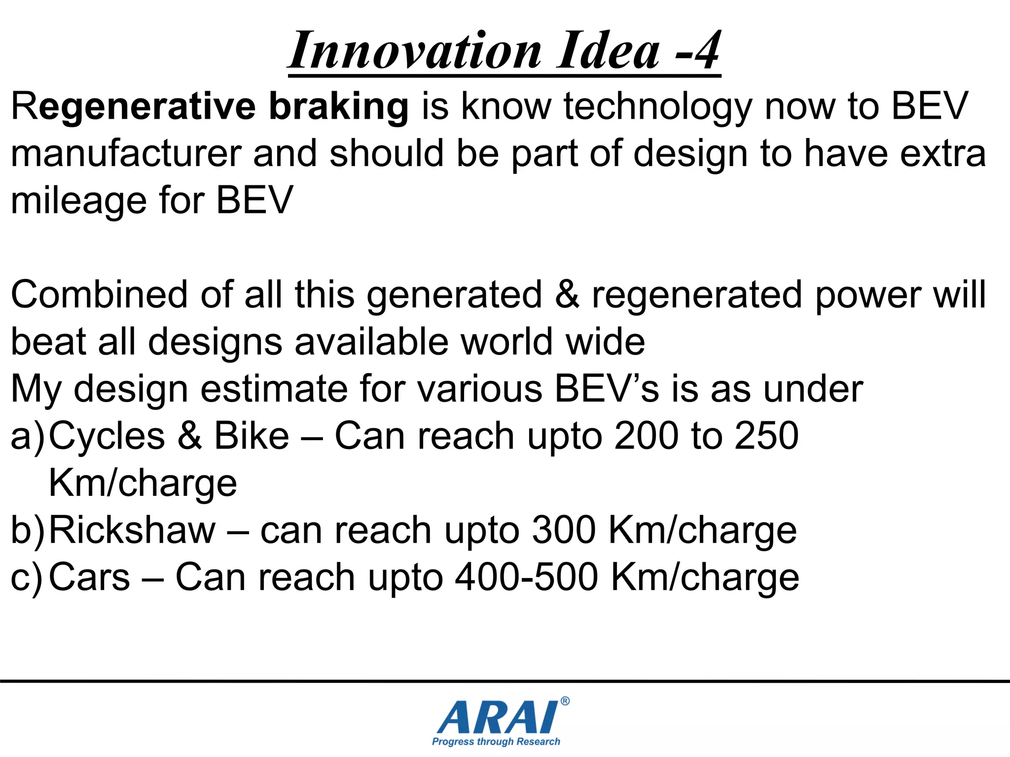 BEV ( Battery Operated Electric Vehicles) PPT | PDF