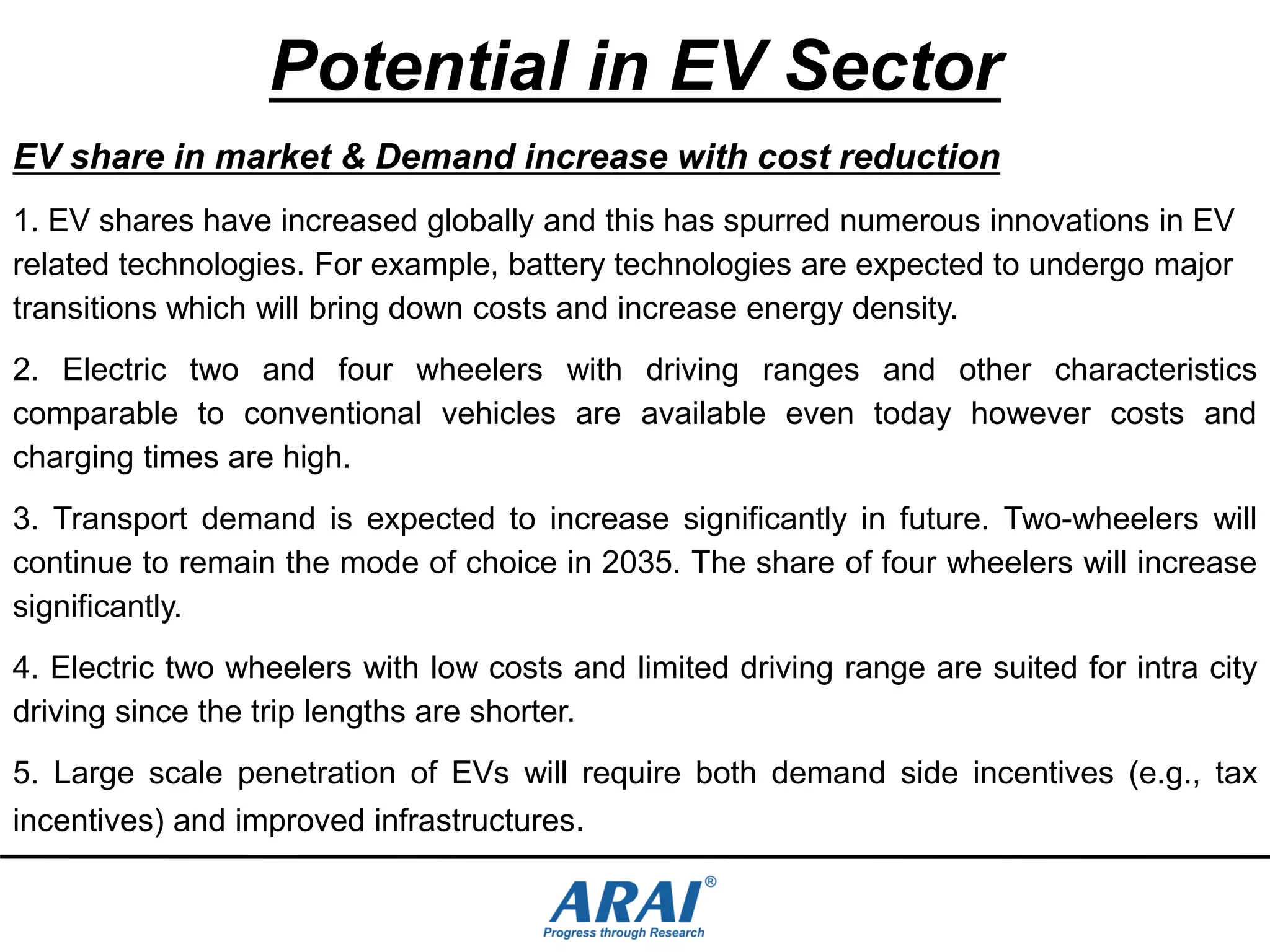 BEV ( Battery Operated Electric Vehicles) PPT | PDF