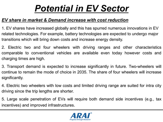 BEV ( Battery Operated Electric Vehicles) PPT | PDF