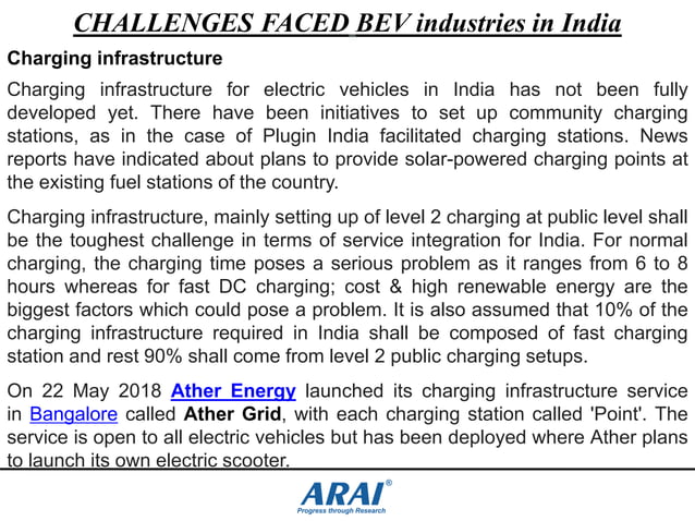 BEV ( Battery Operated Electric Vehicles) PPT | PDF