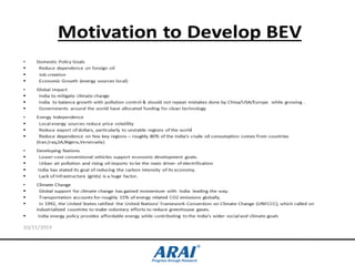 BEV ( Battery Operated Electric Vehicles) PPT | PDF