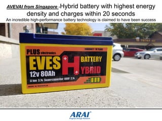 BEV ( Battery Operated Electric Vehicles) PPT | PDF