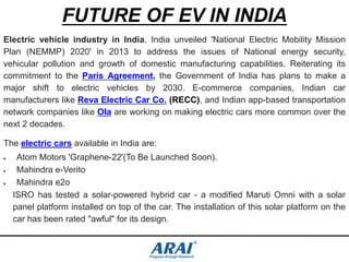 BEV ( Battery Operated Electric Vehicles) PPT | PDF