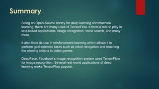 PPT TENSORFLOW about and introduction and its working | PPT