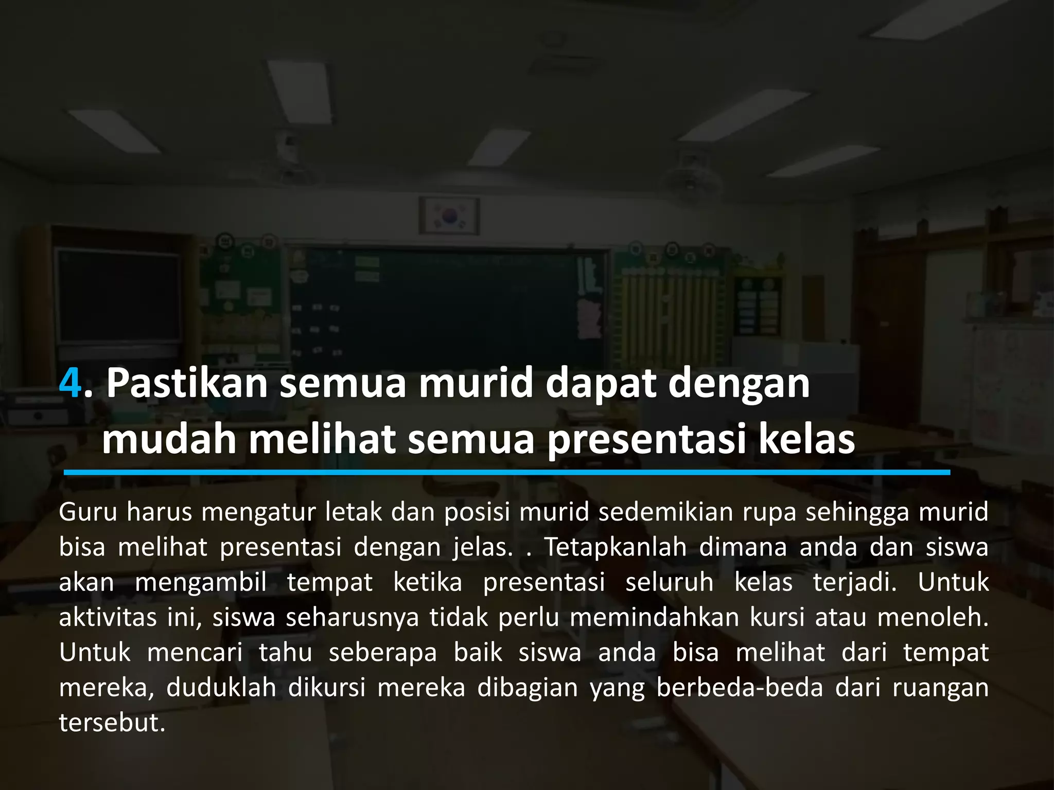 Ppt tentang prinsip penyusunan ruang kelas menurut evertson | PPTX